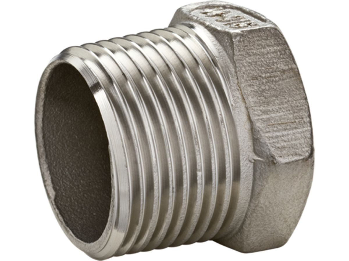 Inox-Stopfen mit 6-KT 3/4" 1295 - Schwarz Stahl AG, Lenzburg