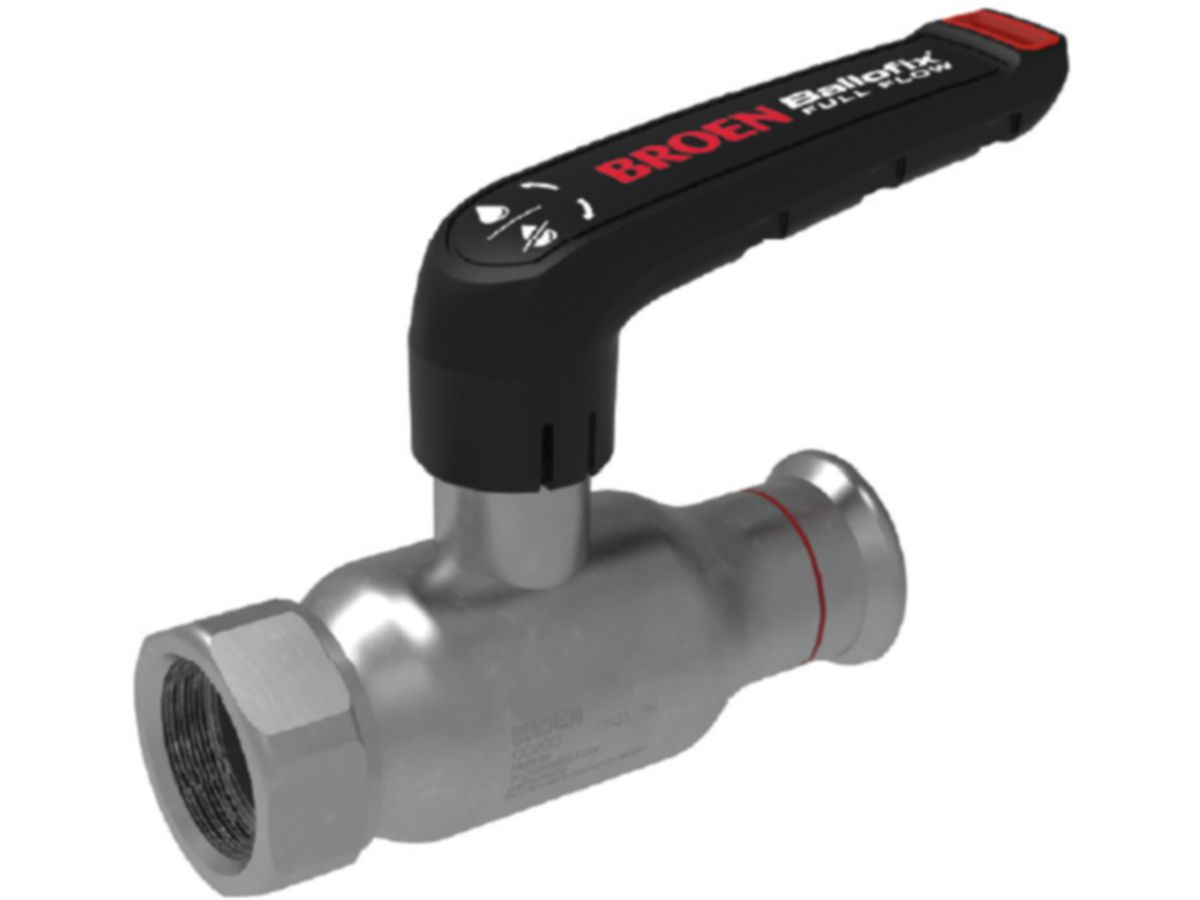 Press-Kugelhahnen kurze Spindel Ballofix Fullflow BF110001 - Schwarz ...