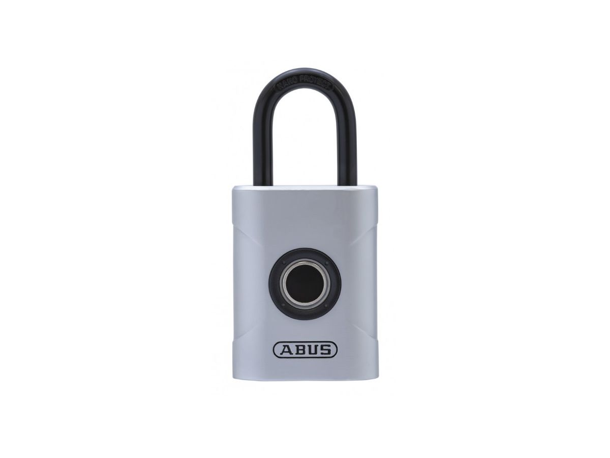 ABUS Touch, Fingerprint-Vorhängeschloss Serie 57, Gr. 50mm, IP67, 20 Finger speicherbar ...