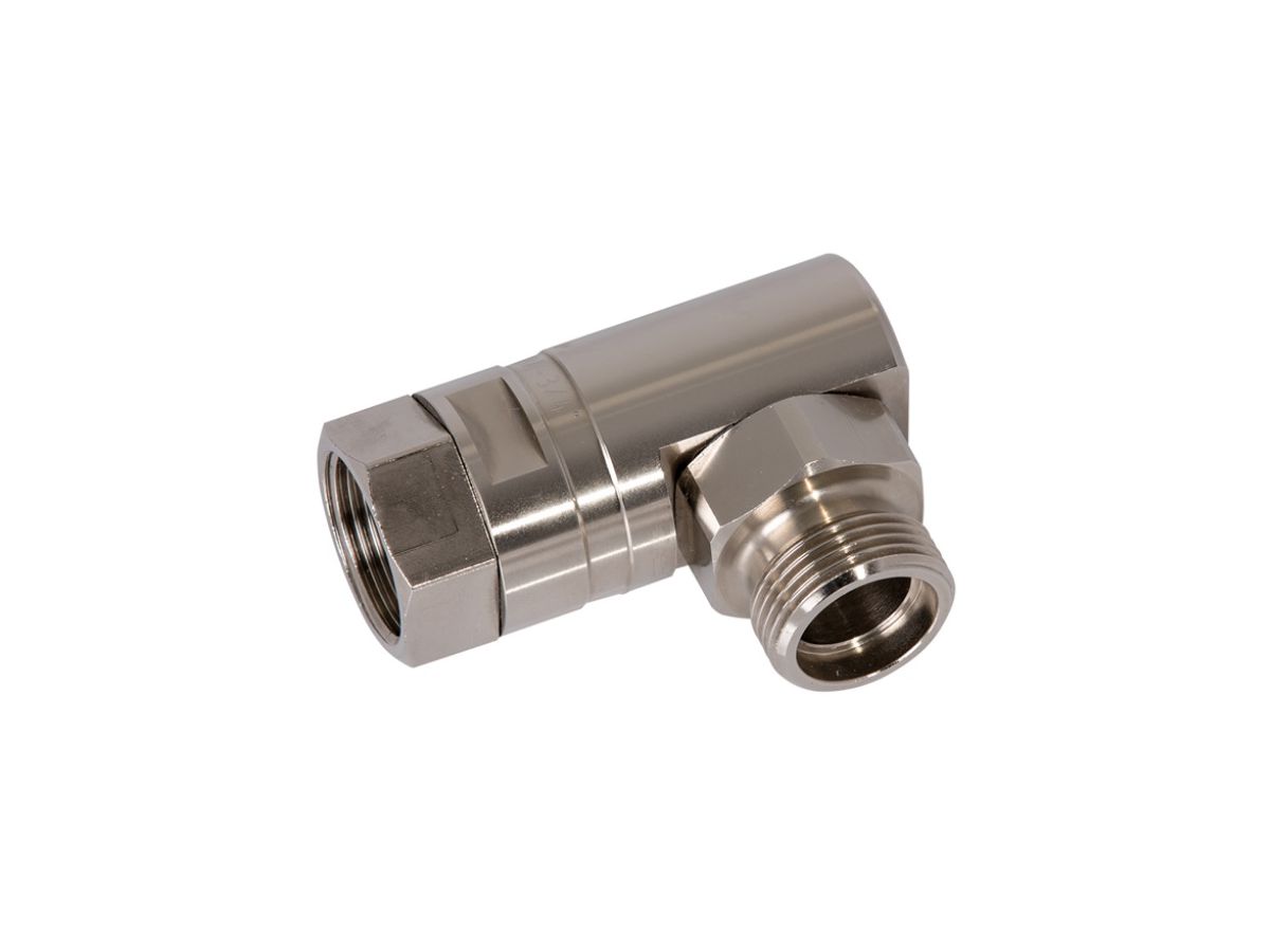 ALBA Winkelverschraubung 3/4"-Gewinde, aus Messing vernickelt, 90 ...