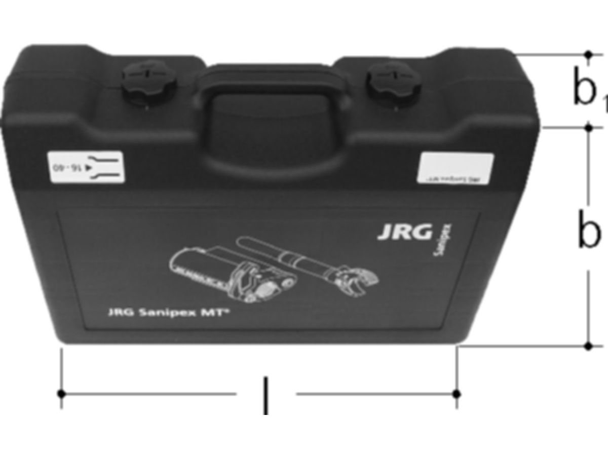 Montagekoffer leer +GF+ JRG Sanipex MT - Schwarz Stahl AG, Lenzburg
