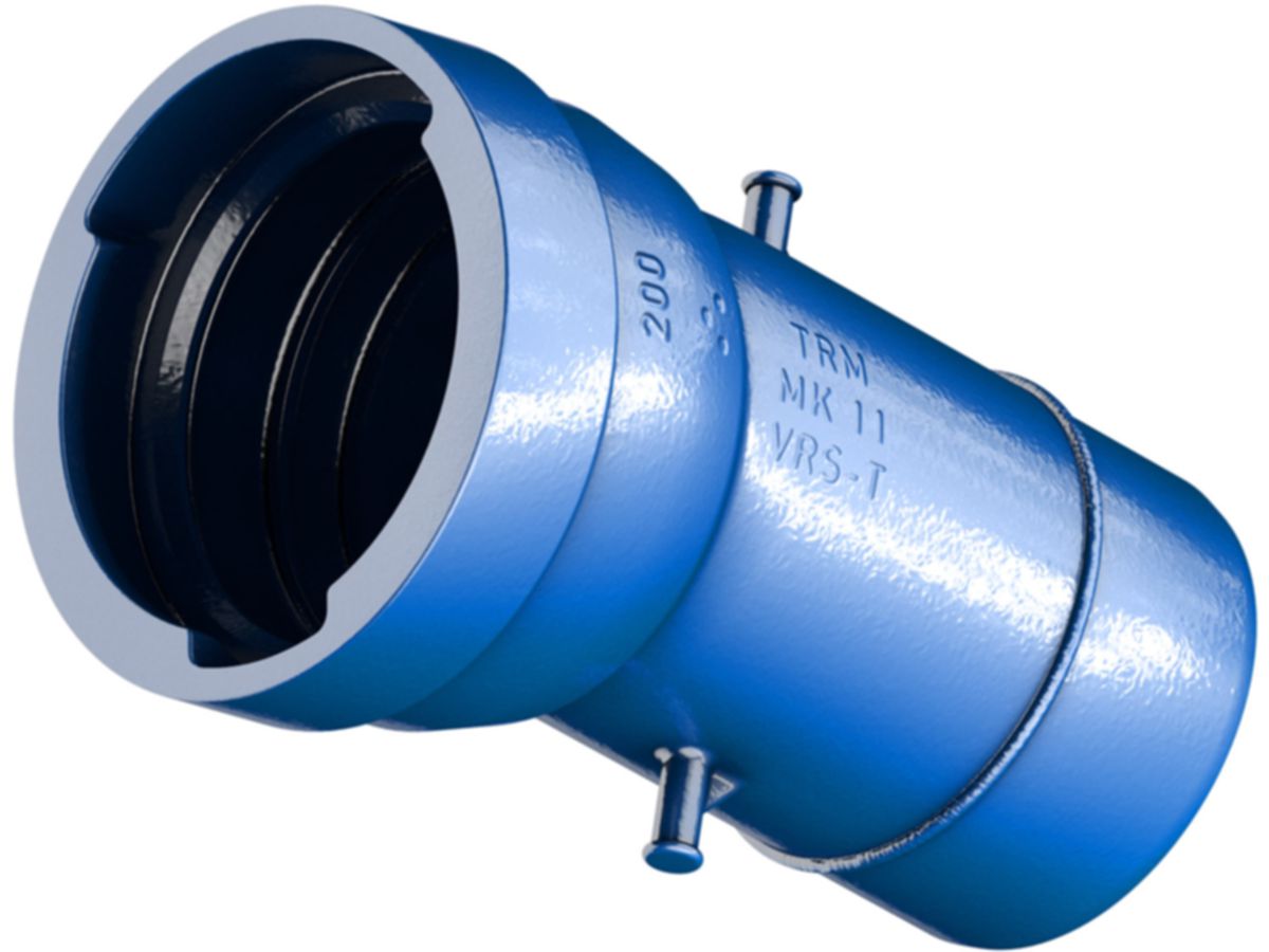 1-Muffe-Bogen MK 11° VRS-T Epoxy DN 125 - Schwarz Stahl AG, Lenzburg