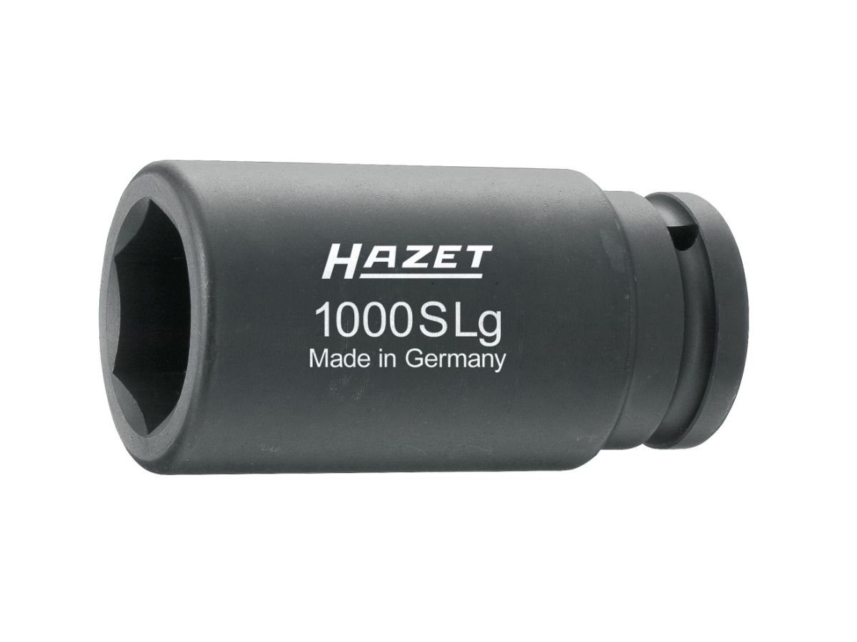 HAZET Kraft-6kt.-Steckschl-Einsatz,L.A. 1000SLG-32mm, 3/4", L: 100mm, D: 50,0mm - Schwarz Stahl ...