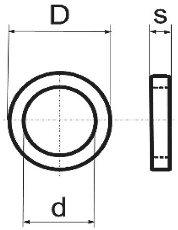 BRINER Zwischenringe zu Anschweissrollen, Messing dxD= 11x16mm, zu ...