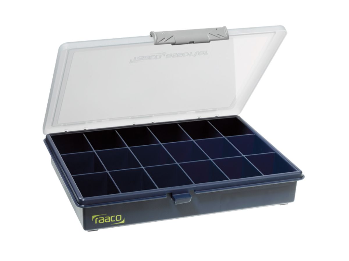 RAACO Sortimentskoffer, Assorter 5-9 9 feste Einteilungen, 43x240x195mm ...