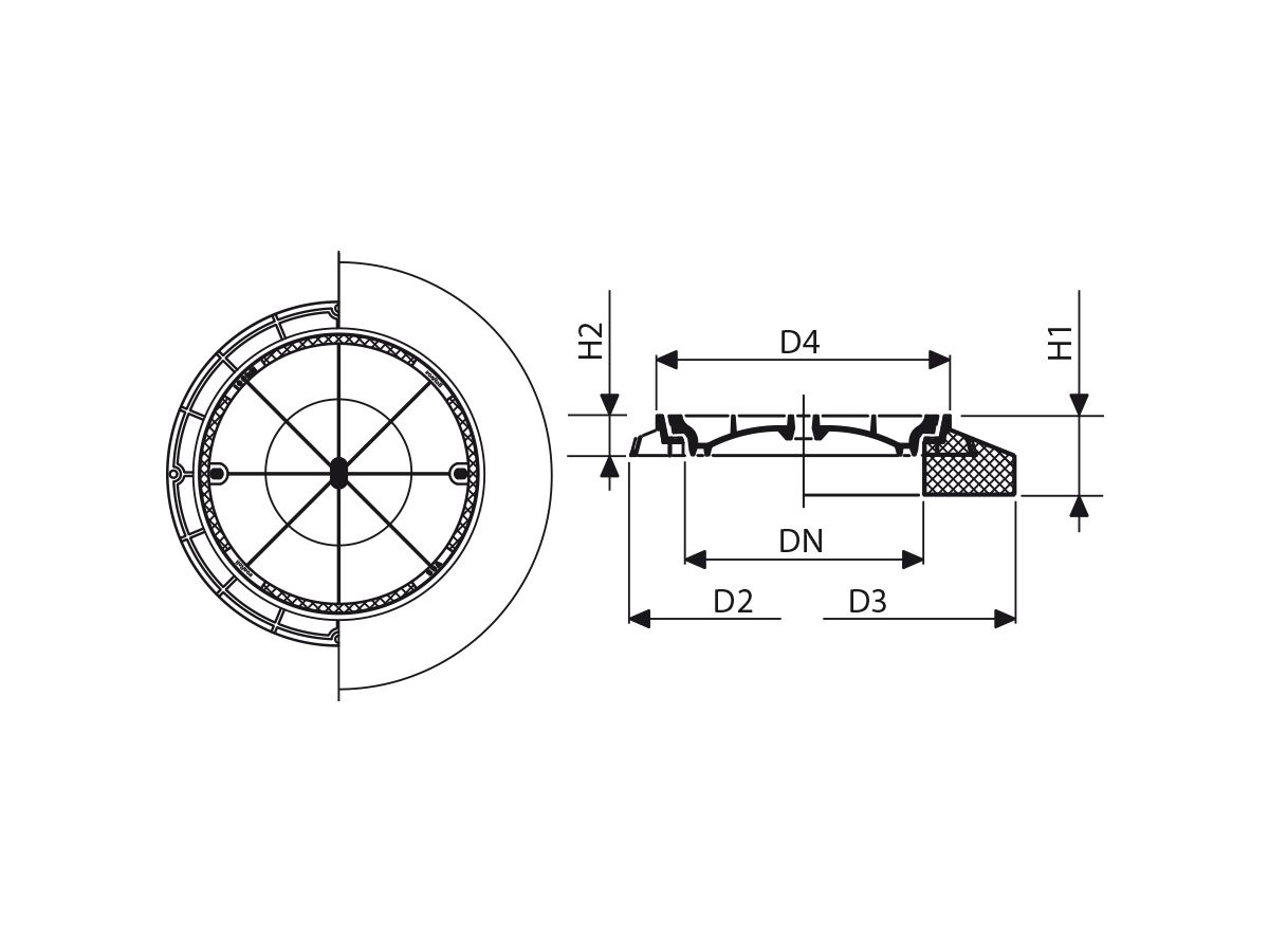 Fig. 2716 060 50 BeGu D400 "Sauberwasser" Pickelloch - Schwarz Stahl AG ...