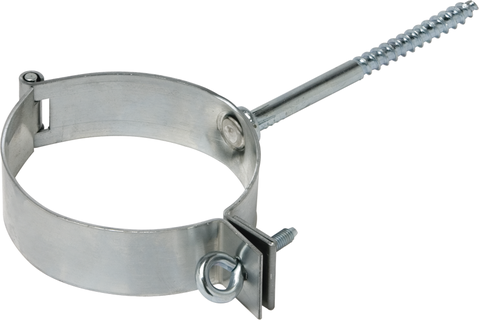 Rohrschellen mit Holzgewinde für Ablaufrohre - Schwarz Stahl AG, Lenzburg