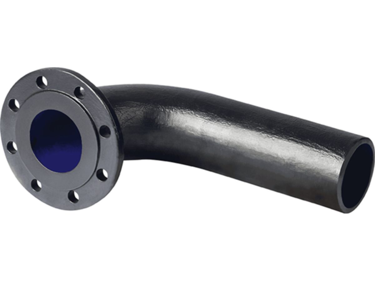 Einflansch-Bogen 90° Typ FQ PN 10 DN 250 - Schwarz Stahl AG, Lenzburg