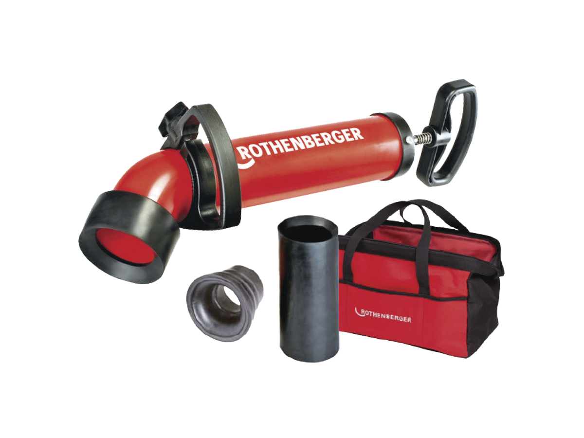 ROTHENBERGER ROPUMP SUPER PLUS Saug-/Druckreiniger 3 Adapter, inkl ...