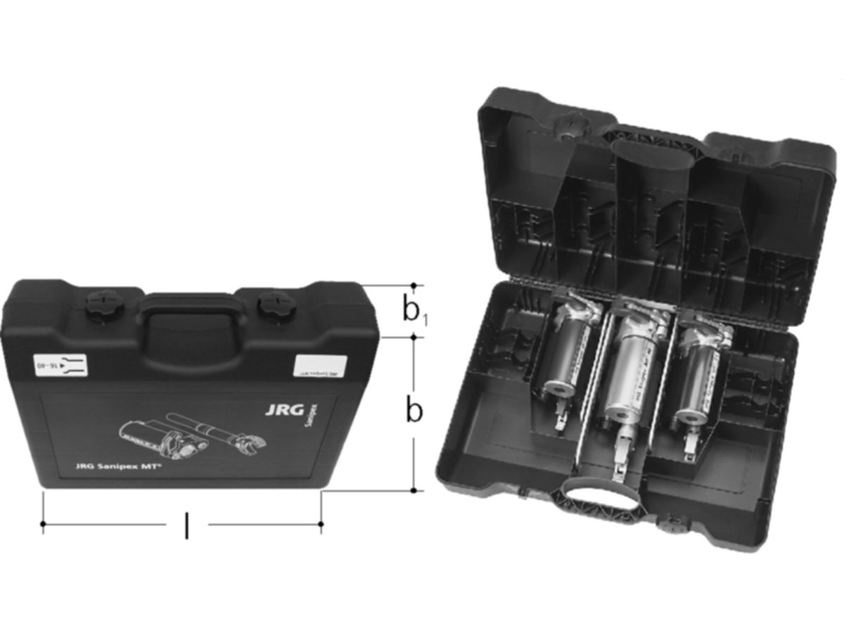 Montagekoffer +GF+ JRG Sanipex MT - Schwarz Stahl AG, Lenzburg
