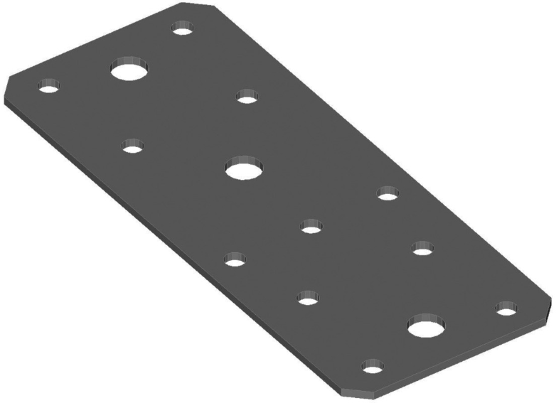 SIMPSON FLV Flachverbinder 40x100x2.5mm, verzinkt - Schwarz Stahl AG ...