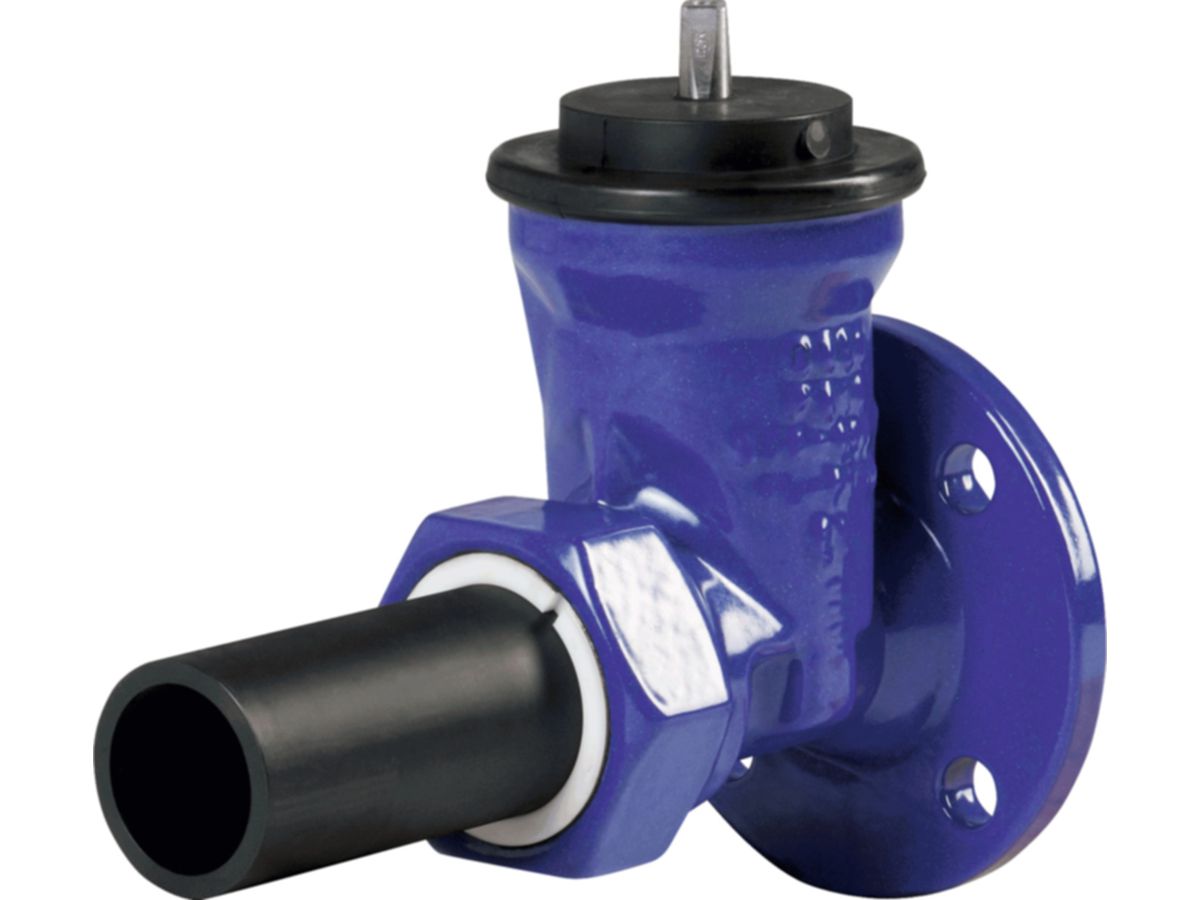 Schieber mit Flansch/PE-Stutzen S5 1004 PN 10/16 DN 40 / d 50mm ...