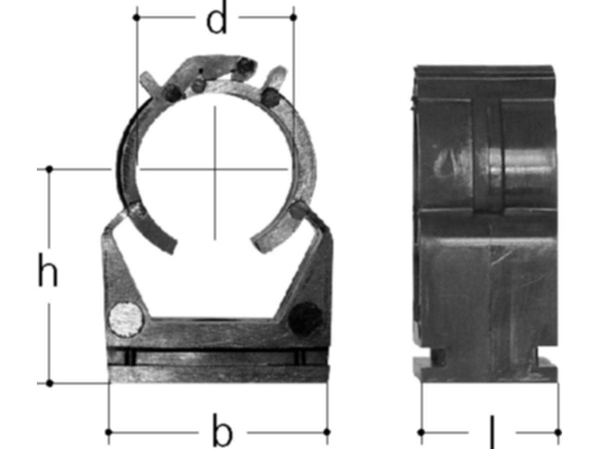 Rohrschellen +GF+ JRG Sanipex MT - Schwarz Stahl AG, Lenzburg