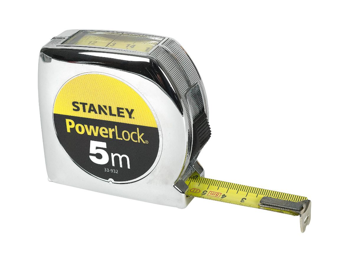 STANLEY Rollmeter, "Powerlock" L= 5m, B= 19mm, m.Sichtfenster, 0-33-932 ...